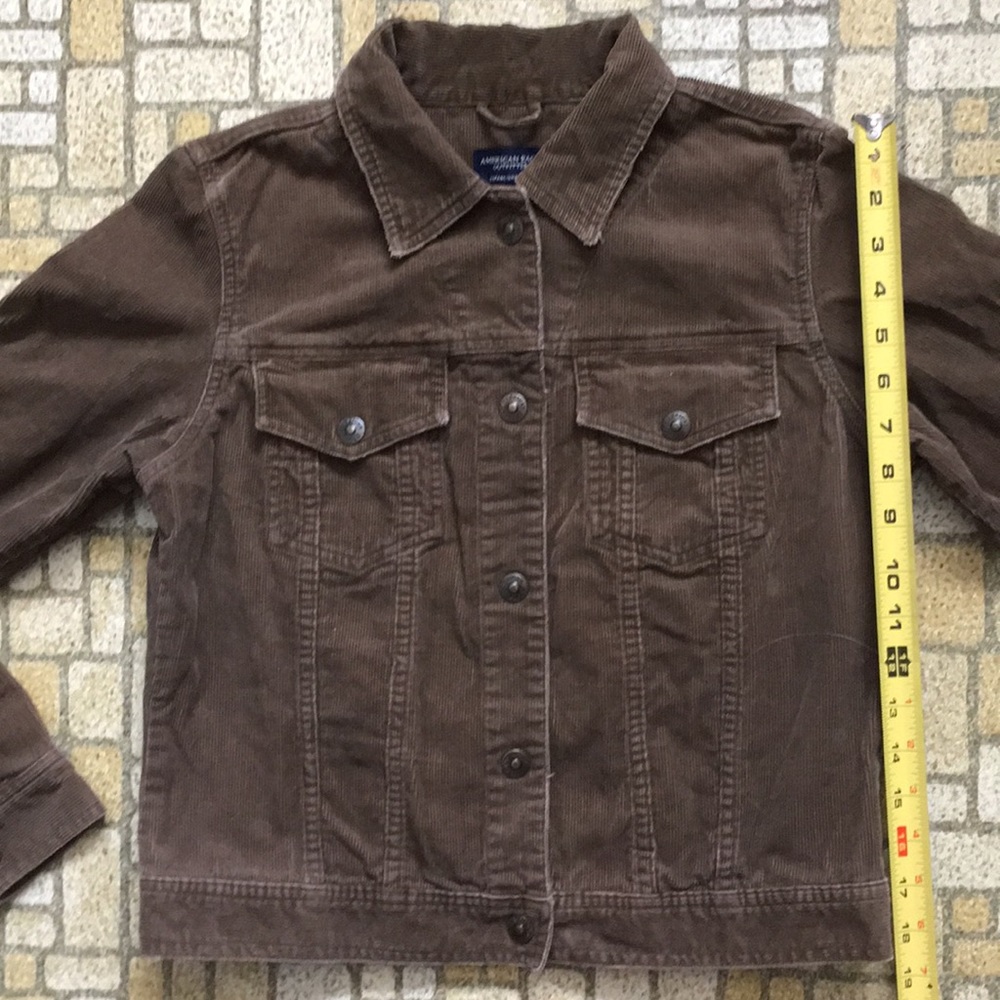 Aeo Brown Corduroy Trucker "Jeans" Jacket - Gem